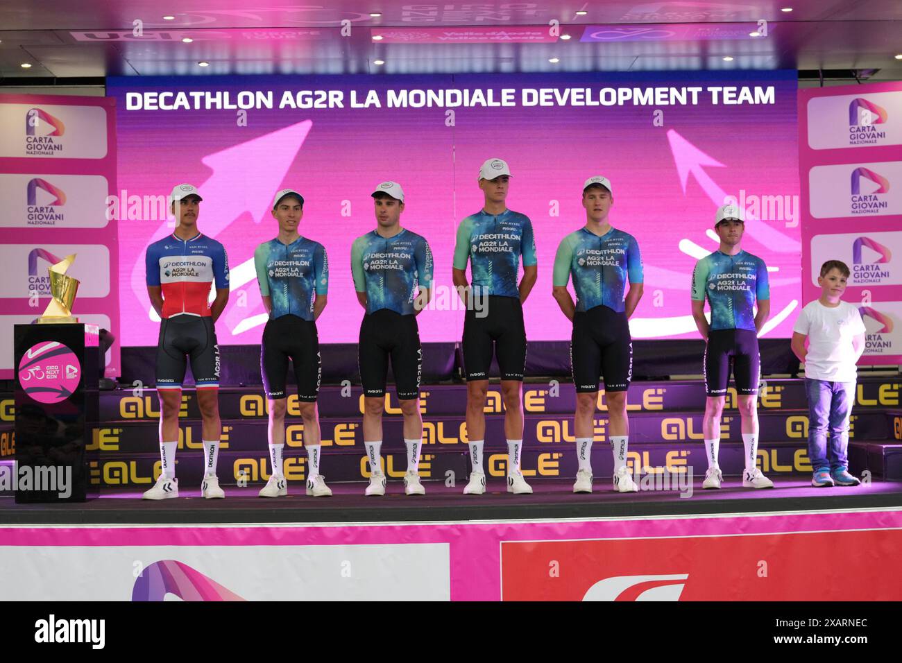 Decathlon ag2r la mondiale development team hi-res stock photography ...