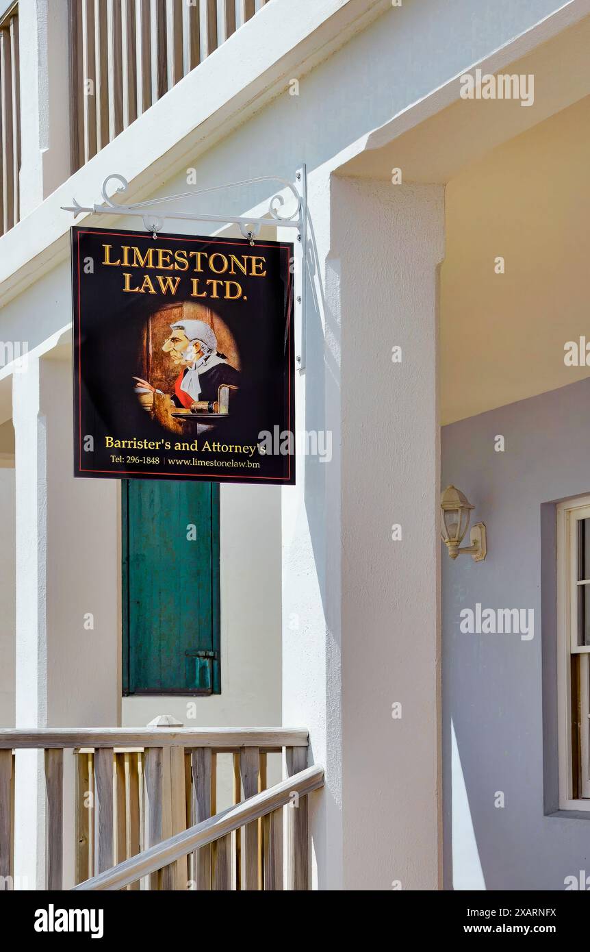 Architecture Detail of Bermuda Building with Quaint Attorneys and ...