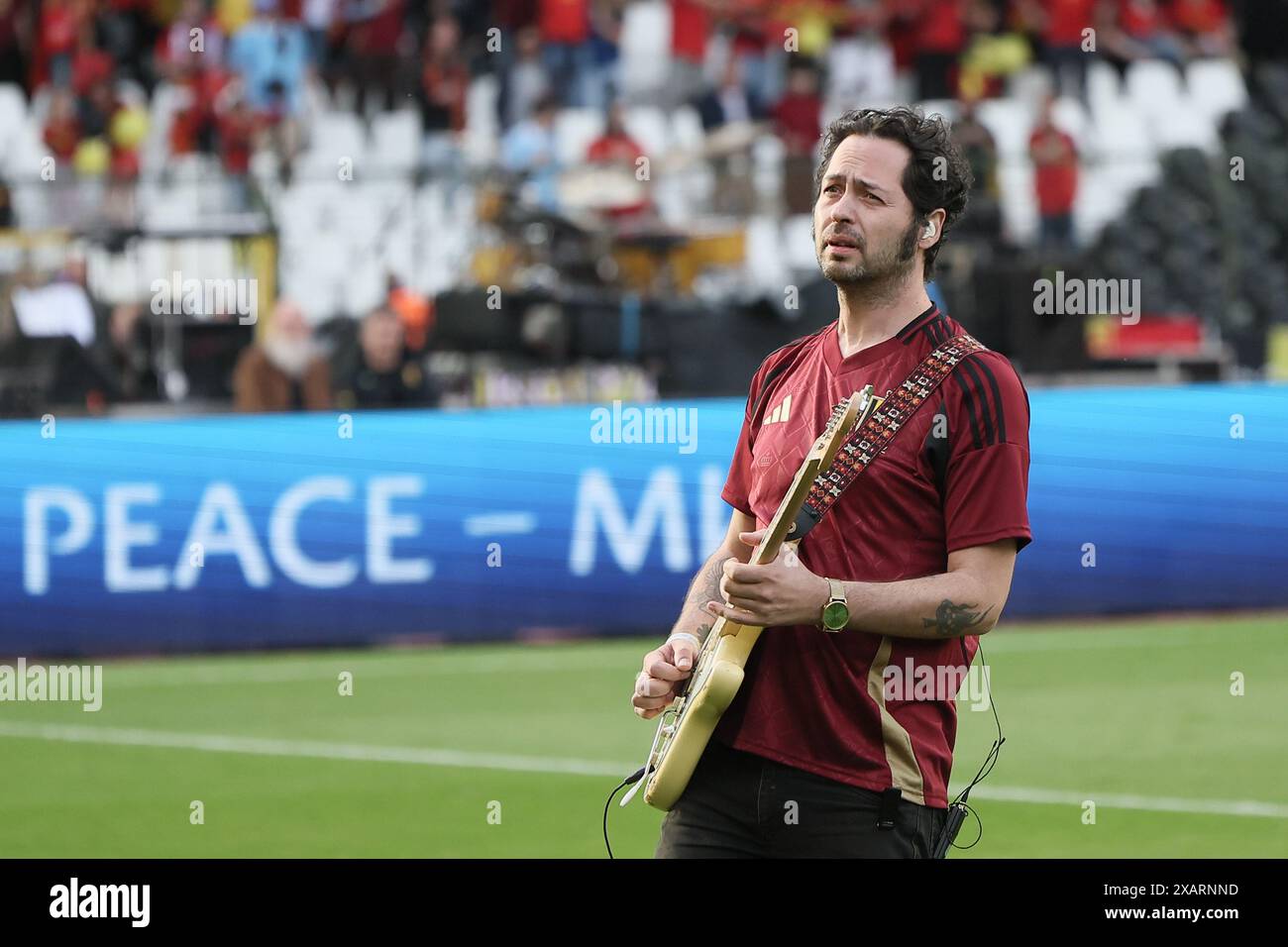Brussels, Belgium. 08th June, 2024. Cedric Maes plays the national ...
