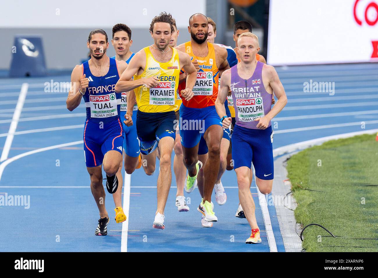ROME, ITALY - JUNE 8: Ryan Clarke of Netherlands competing in the 800m ...