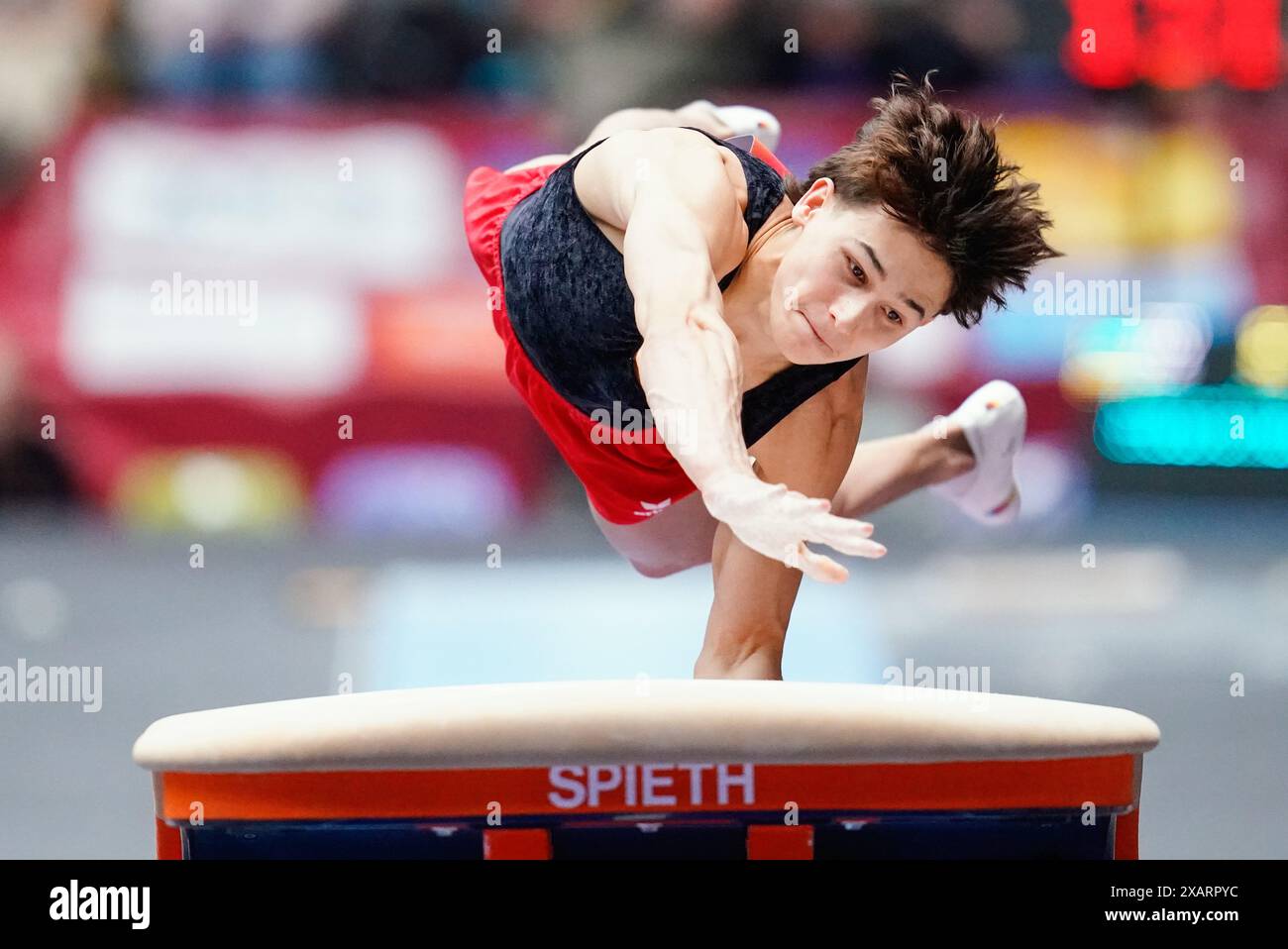 08 June 2024, Hesse, Frankfurt/Main: Gymnastics: German Championships ...