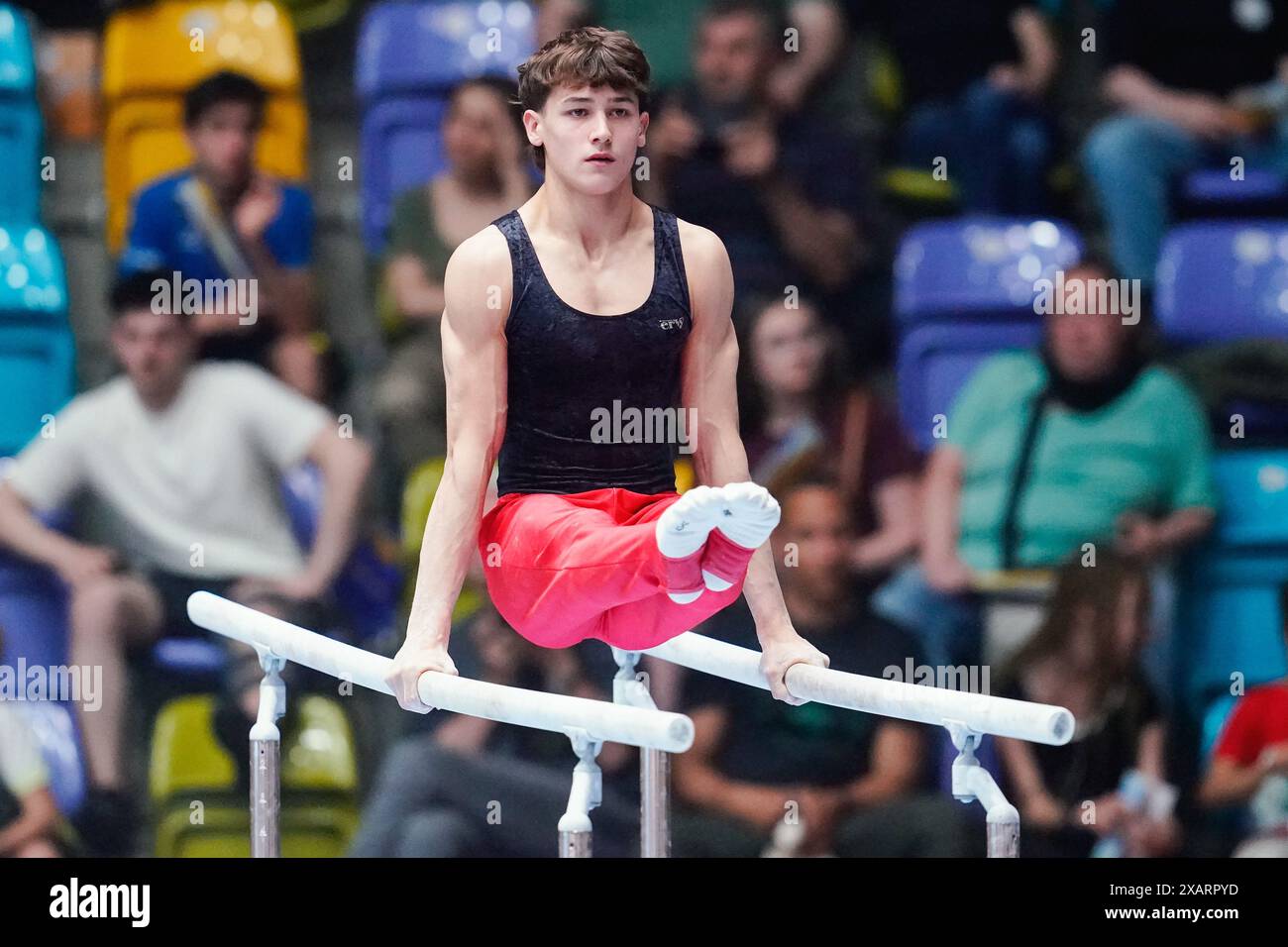 08 June 2024, Hesse, Frankfurt/Main: Gymnastics: German Championships ...