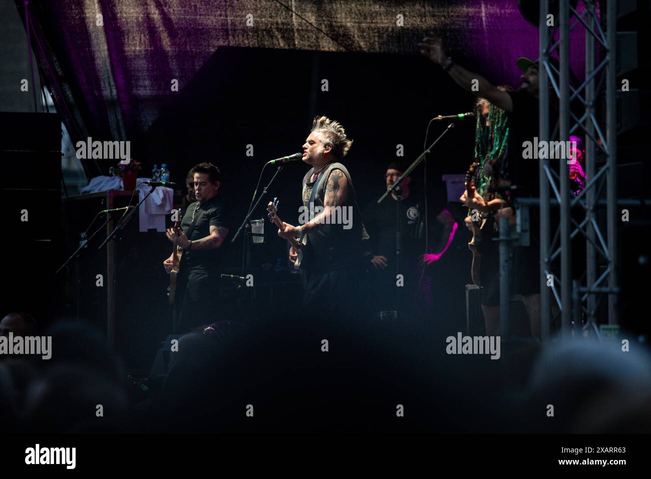 Augsburg, Germany. 07/06/2024. Fat Mike performe at NOFX concert Punk ...
