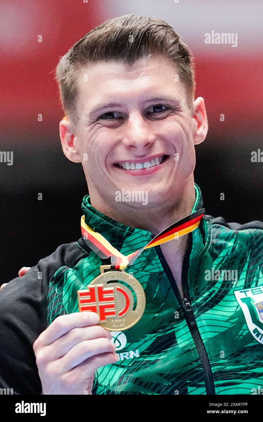08 June 2024, Hesse, Frankfurt/Main: Gymnastics: German Championships ...
