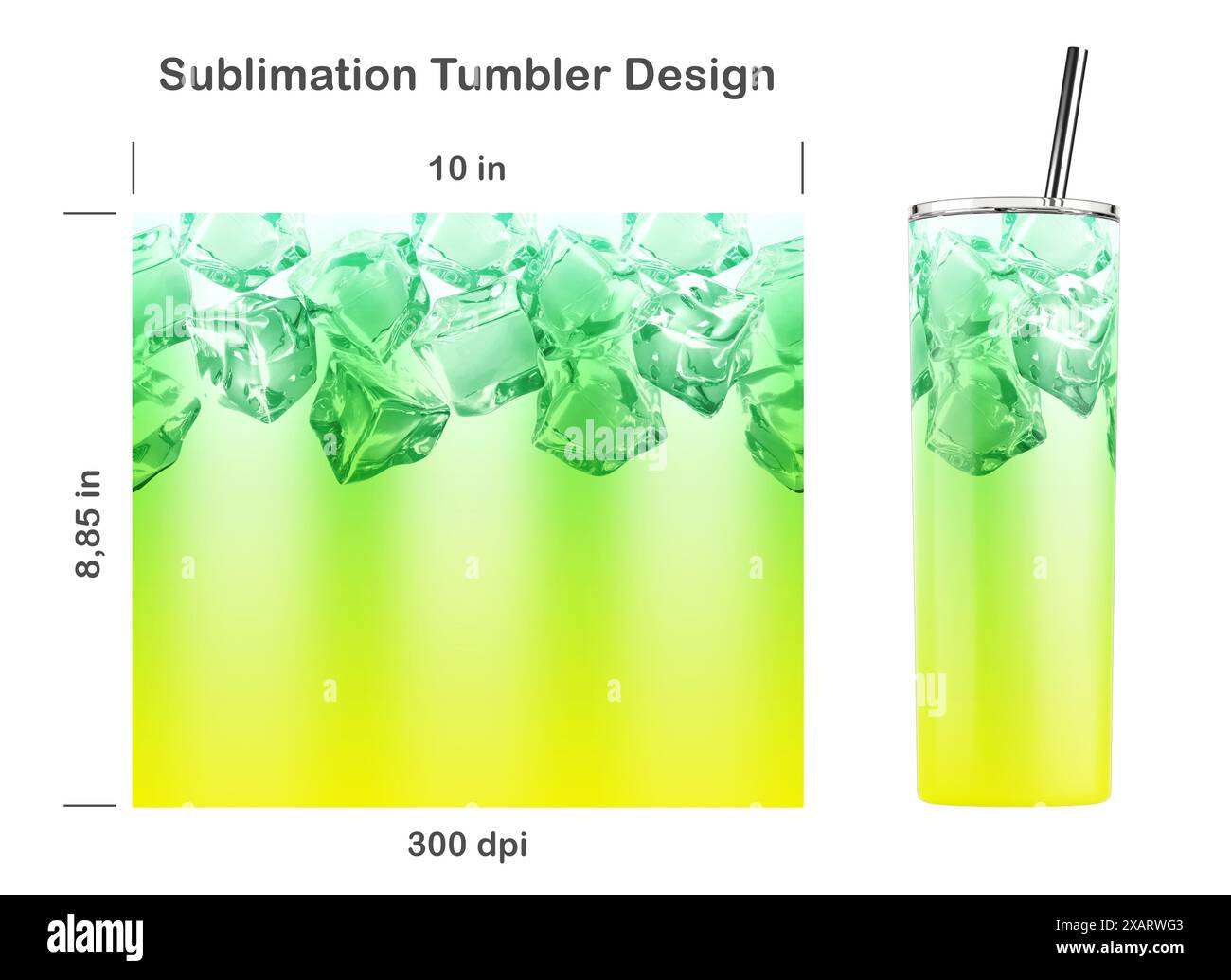 Realistic cocktail pattern with ice cubes. Seamless sublimation ...