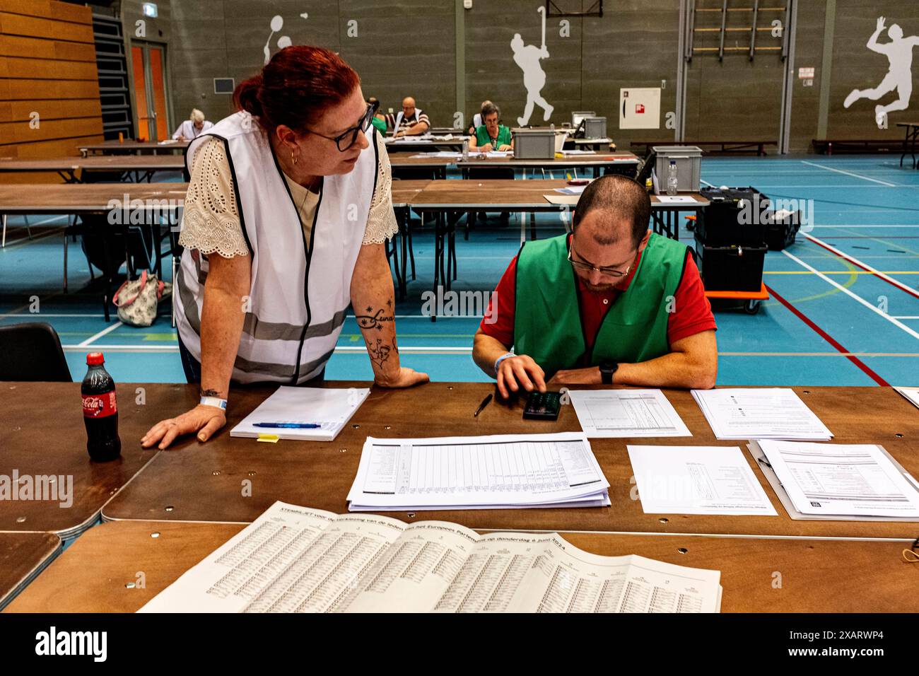 Polling Station European Parliament Elections 2024 The final counting ...