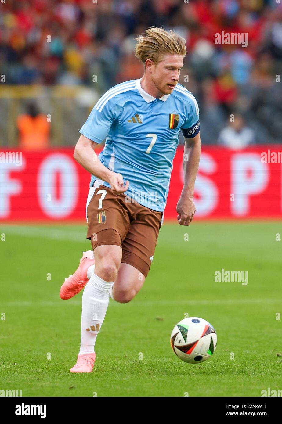 Brussels, Belgium. 08th June, 2024. Belgium's Kevin De Bruyne pictured ...