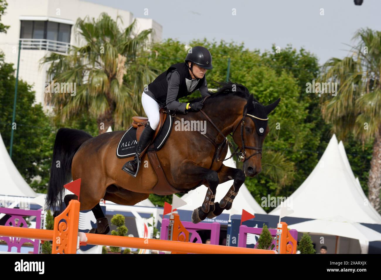CANNES, FRANCE - JUNE 08: Malin Baryard Johnsson riders takes part in ...