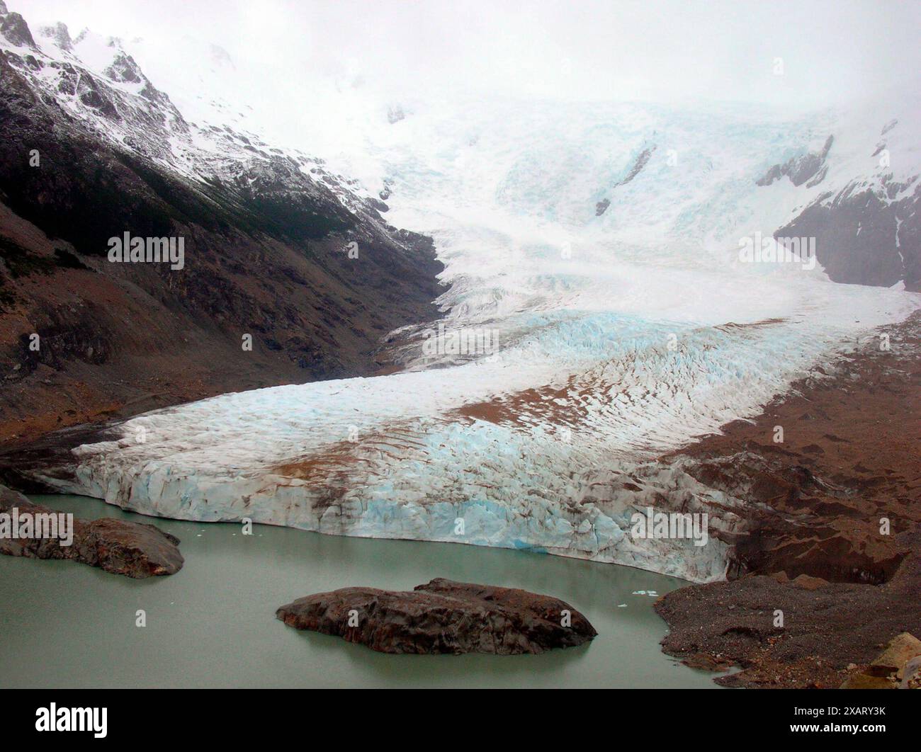 a glacier a landscape in permafrost and ice a glacier a landscape in ...