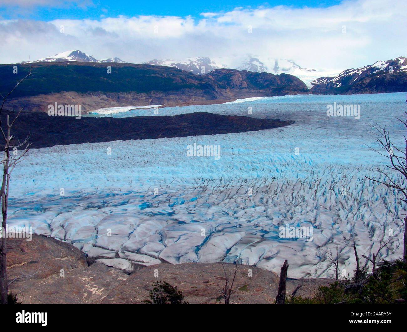 a glacier a landscape in permafrost and ice a glacier a landscape in ...