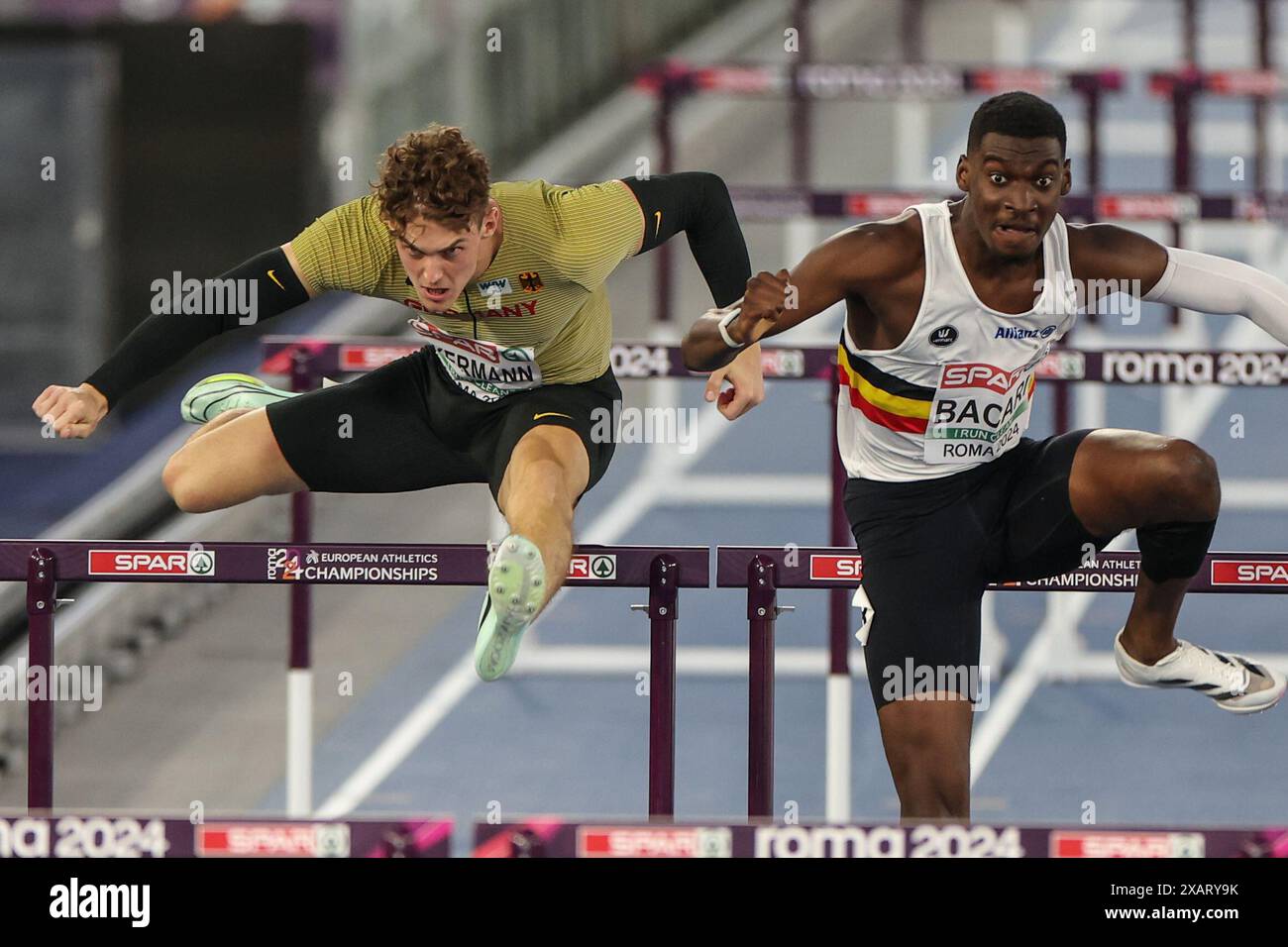 Rom, Italy. 08th June, 2024. Athletics: European Championships, 110 ...