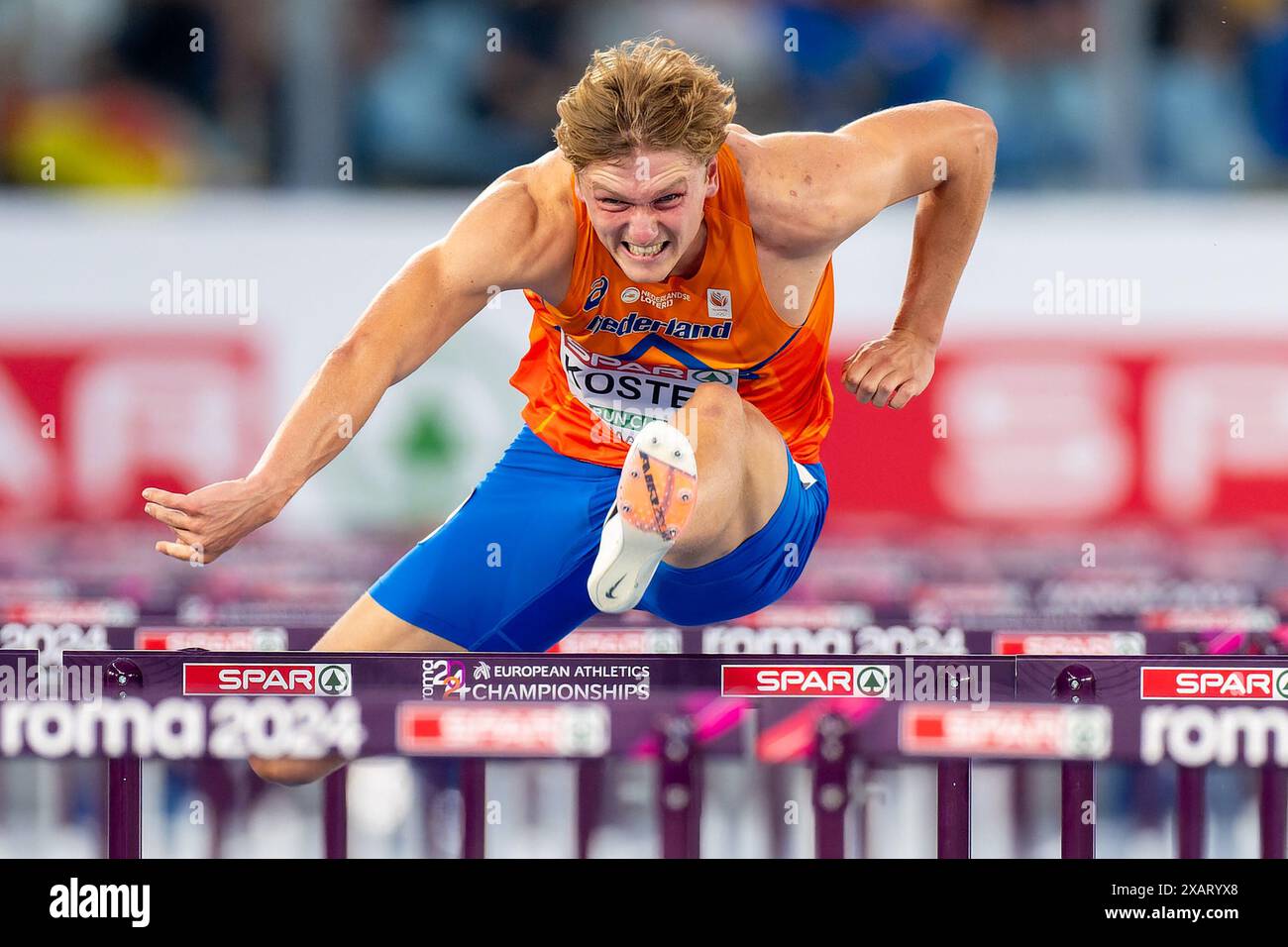 ROME, ITALY - JUNE 8: Timme Koster of Netherlands competing in the 110m ...