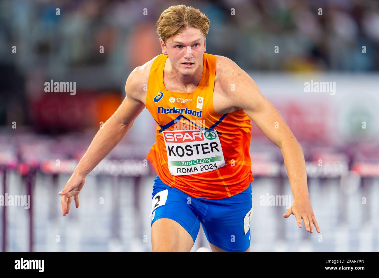 ROME, ITALY - JUNE 8: Timme Koster of Netherlands competing in the 110m ...