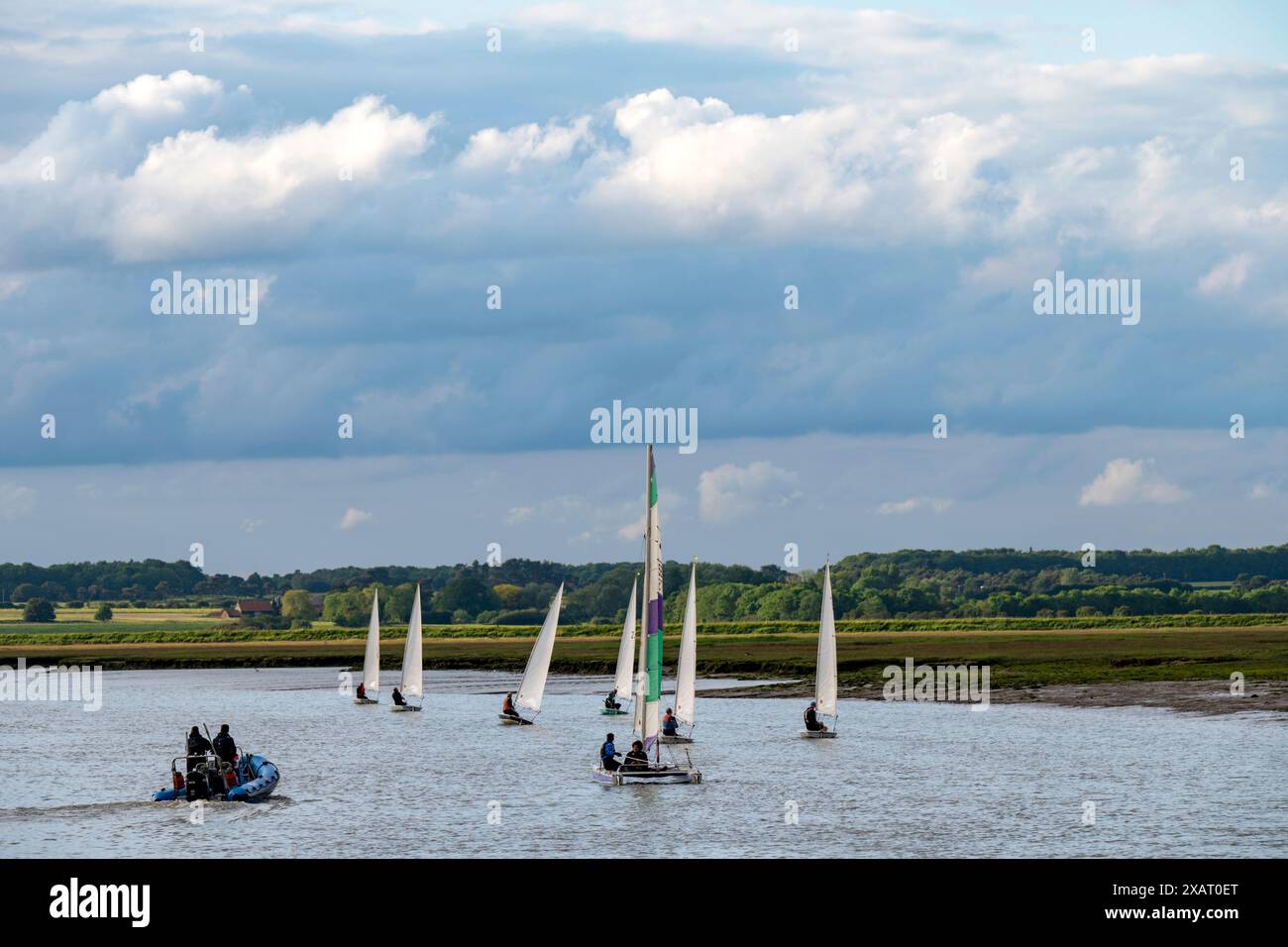Felixstowe ferry Sailing club on the river Deben Stock Photo - Alamy