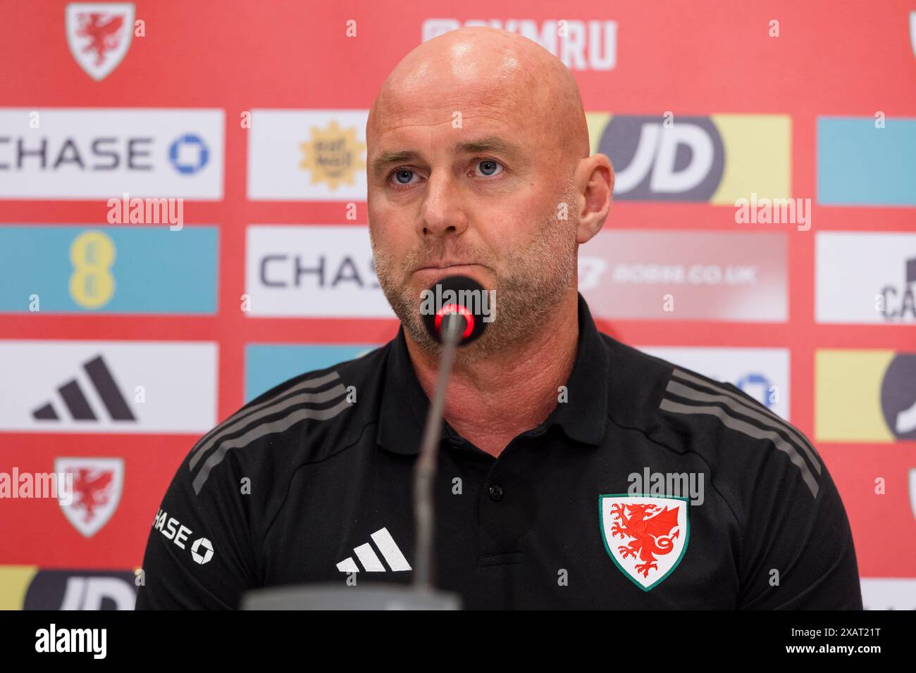BRATISLAVA, SLOVAKIA - 08 JUNE 2024: Wales’ Head Coach Robert Page ...