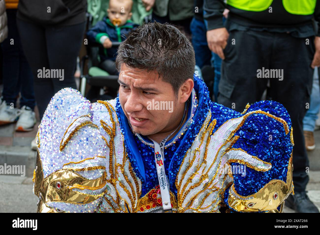 FUENGIROLA, SPAIN - MAY 1, 2024: The inaugural parade on International ...