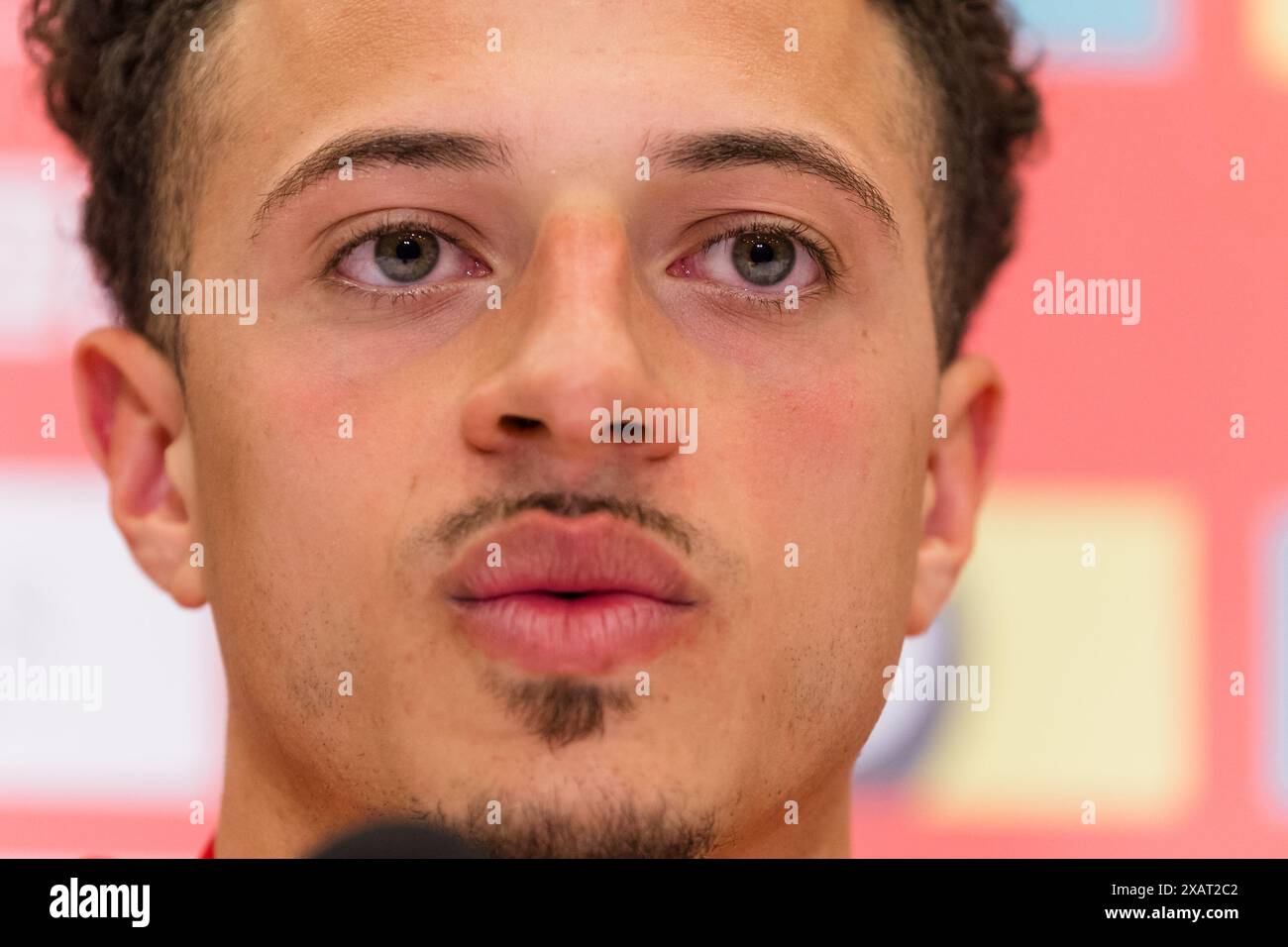 BRATISLAVA, SLOVAKIA - 08 JUNE 2024: Wales' Captain Ethan Ampadu during ...