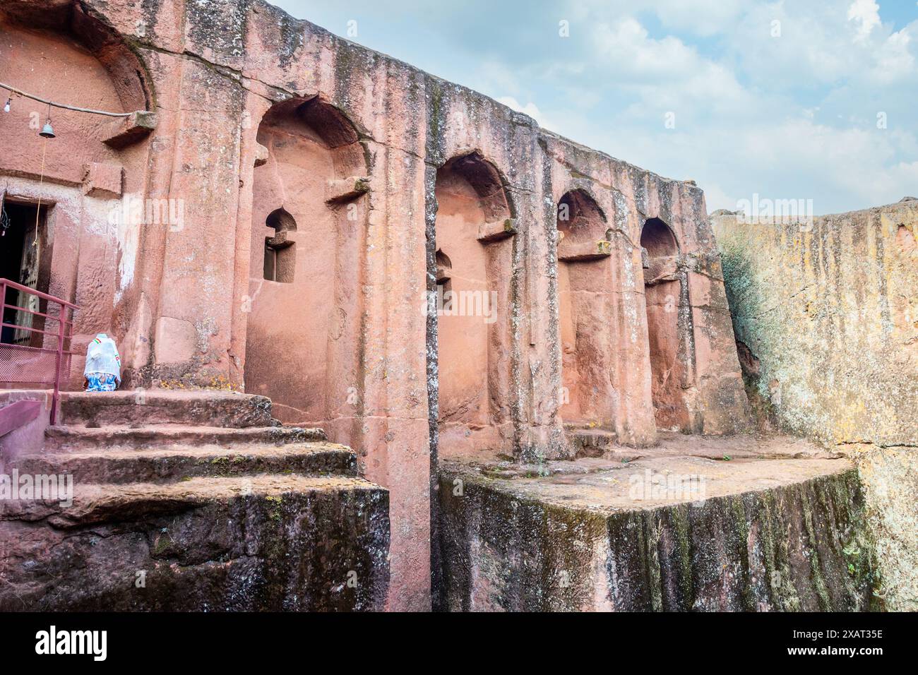 Rock cut monolithic ortodox church of Bete Gabriel-Rufael, Lalibela ...