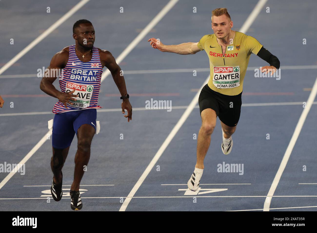 Rom, Italy. 08th June, 2024. Athletics: European Championships, 100 ...