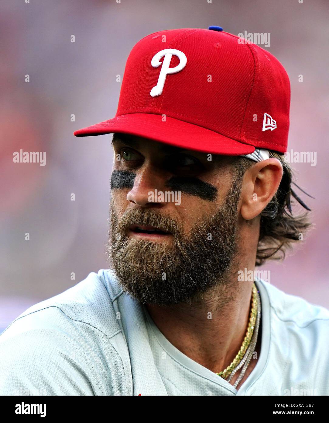 Philadelphia Phillies' Bryce Harper on day one of the MLB London Series ...