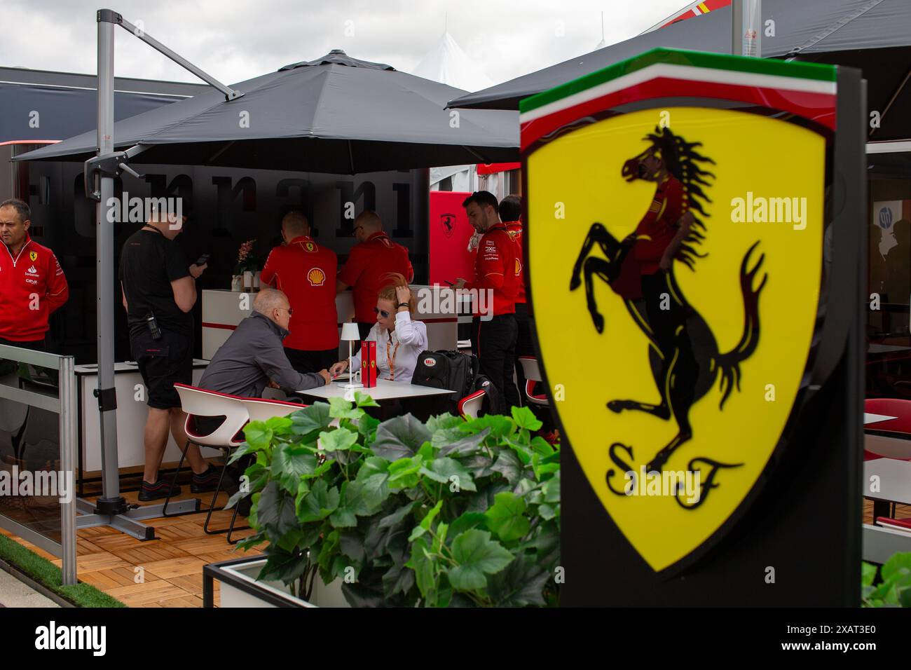 Ferrari Hospitality in the paddock during Formula 1 Aws Grand Prix du ...