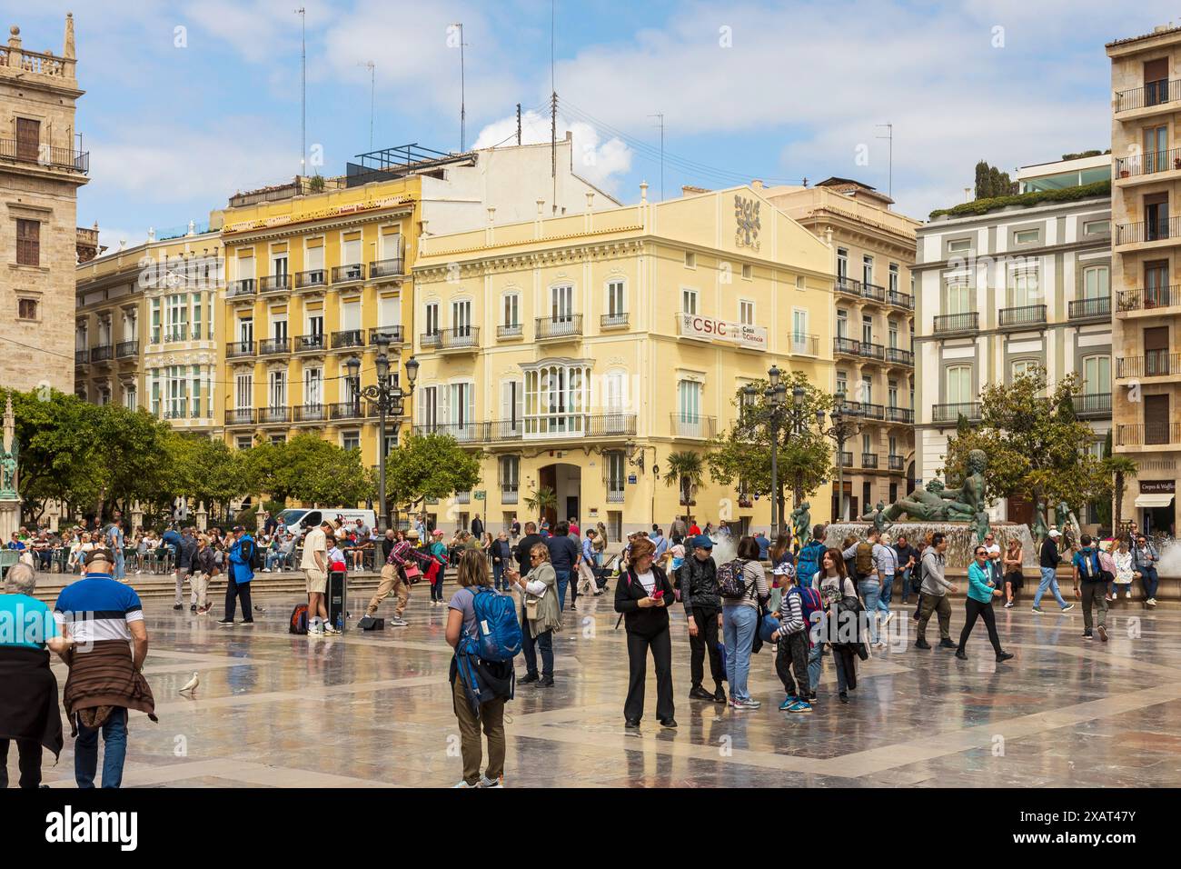 VALENCIA, SPAIN - JUNE 2, 2024: Architecture of Valencia City Center ...