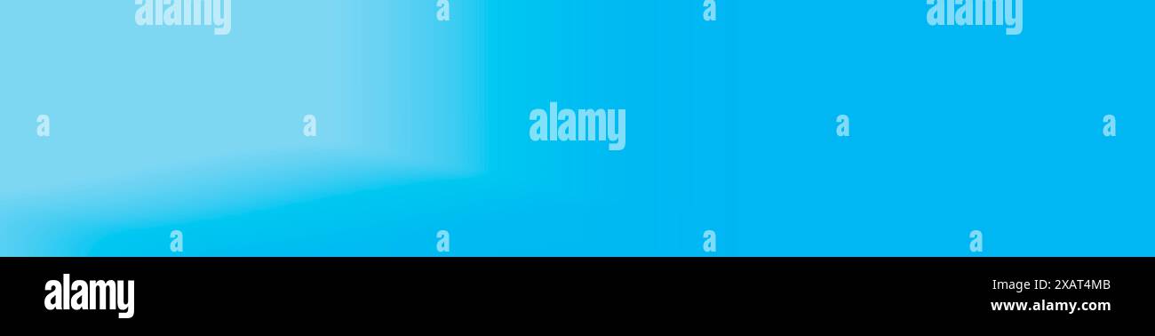 Long banner. smooth abstract background featuring a blue gradient with ...