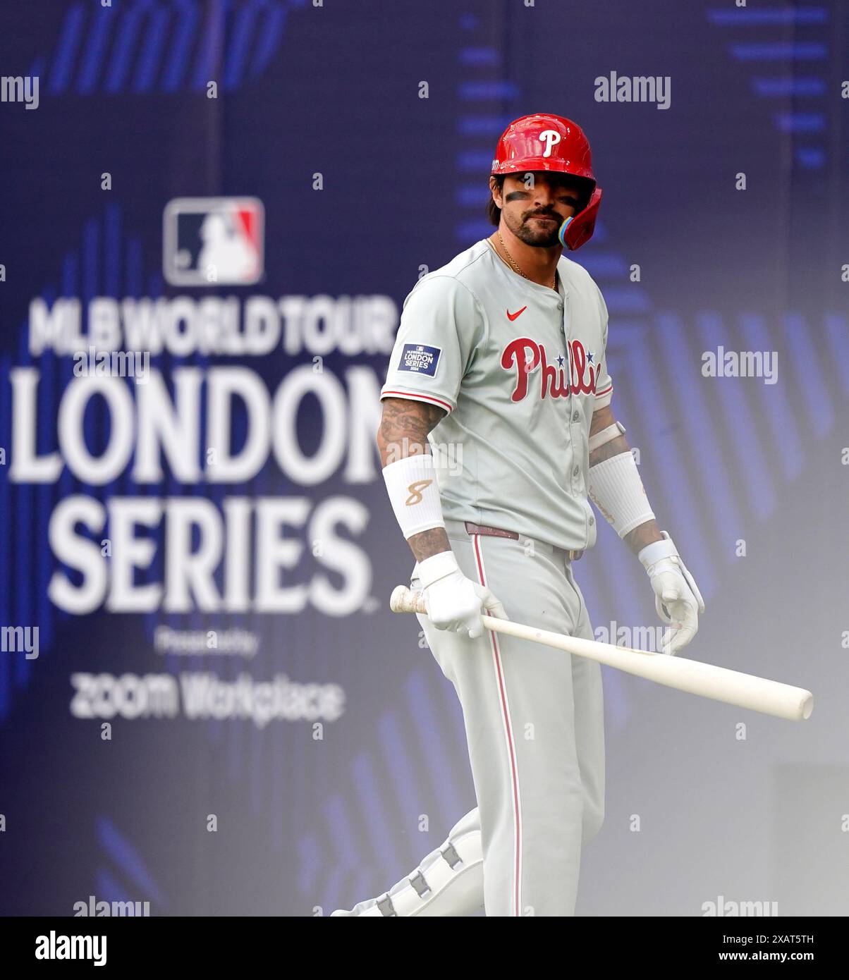 Philadelphia Phillies' Nick Castellanos on day one of the MLB London ...