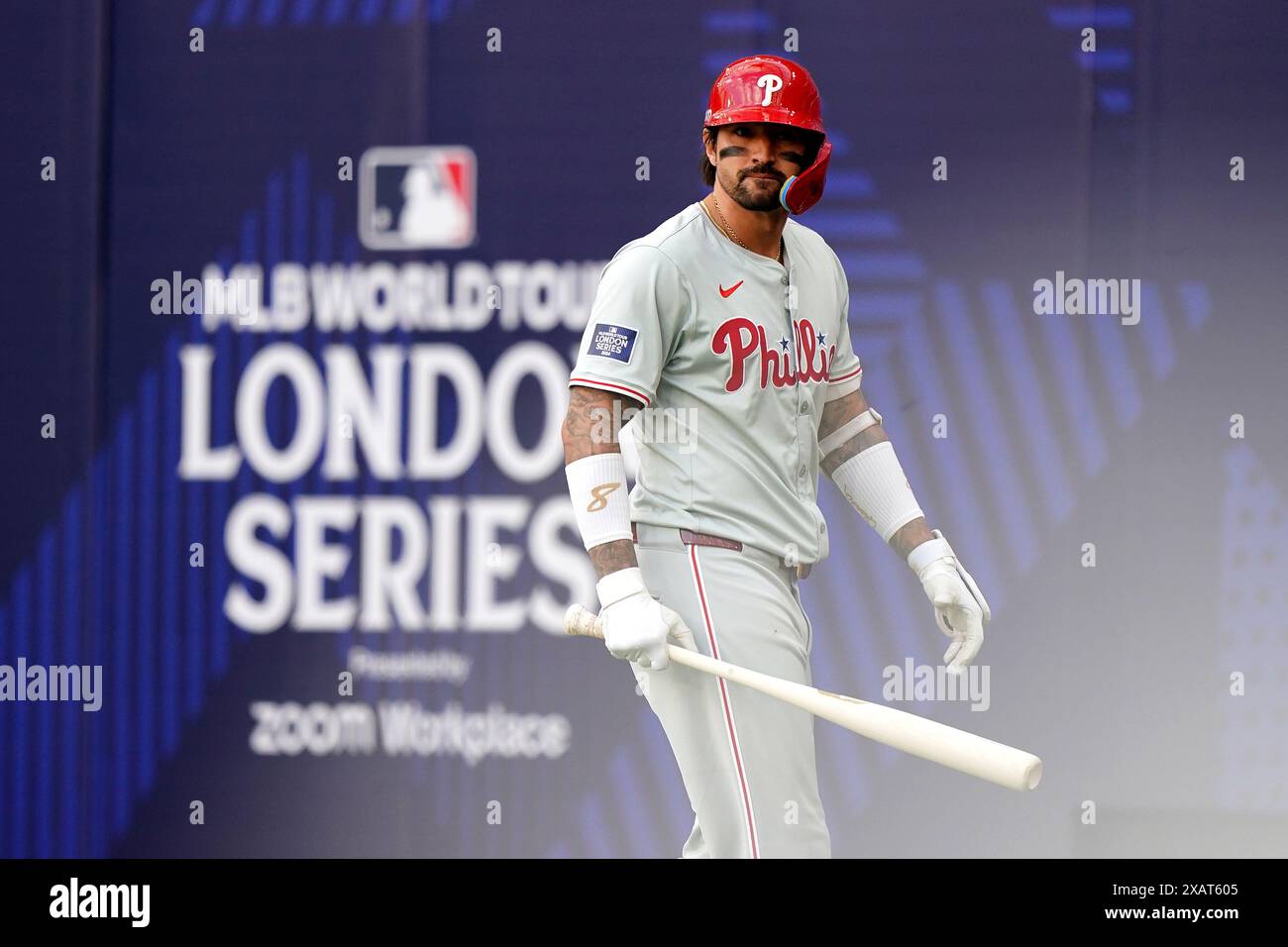 Philadelphia Phillies' Nick Castellanos on day one of the MLB London ...