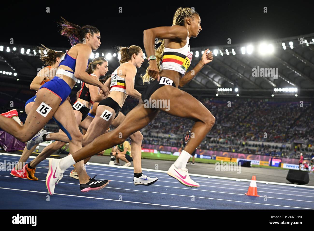 Rome, Italy. 08th June, 2024. French Auriana Lazraq-Khlass, Belgian Noor Vidts and Belgian ...