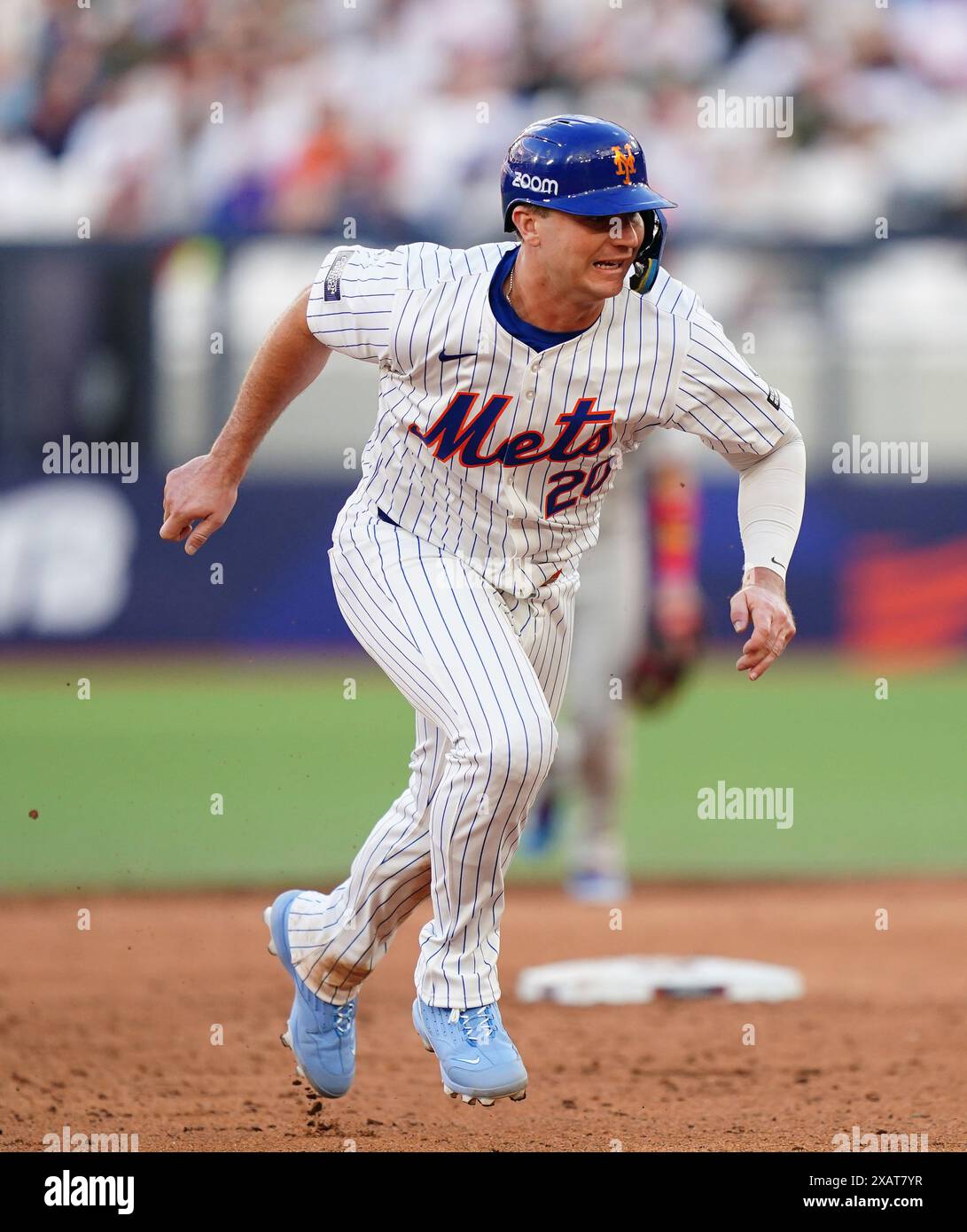 New York Mets' Pete Alonso in action on day one of the MLB London ...