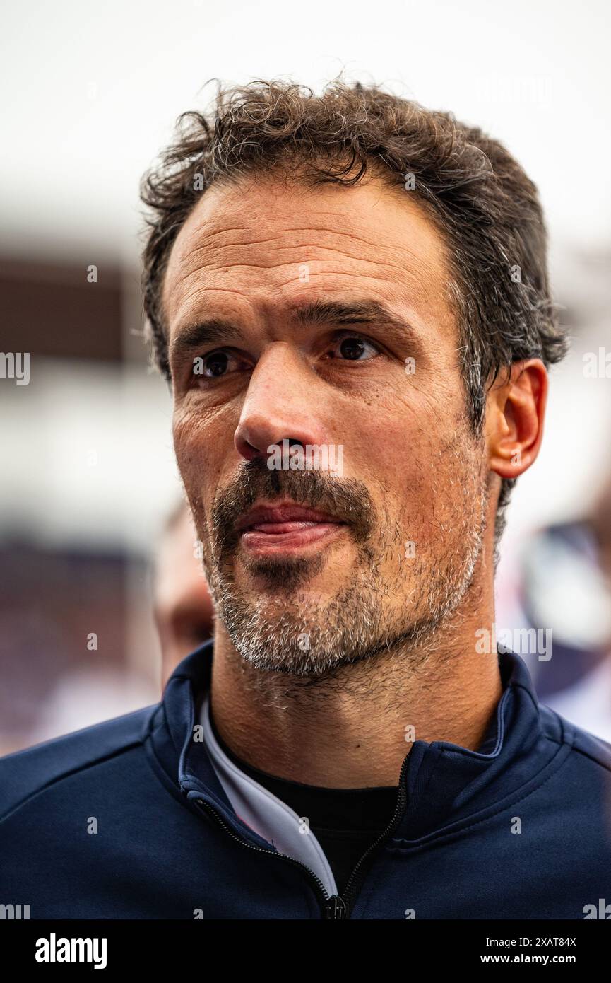 Toulouse, France. 08th June, 2024. Referee Adrien Marbot after the ...