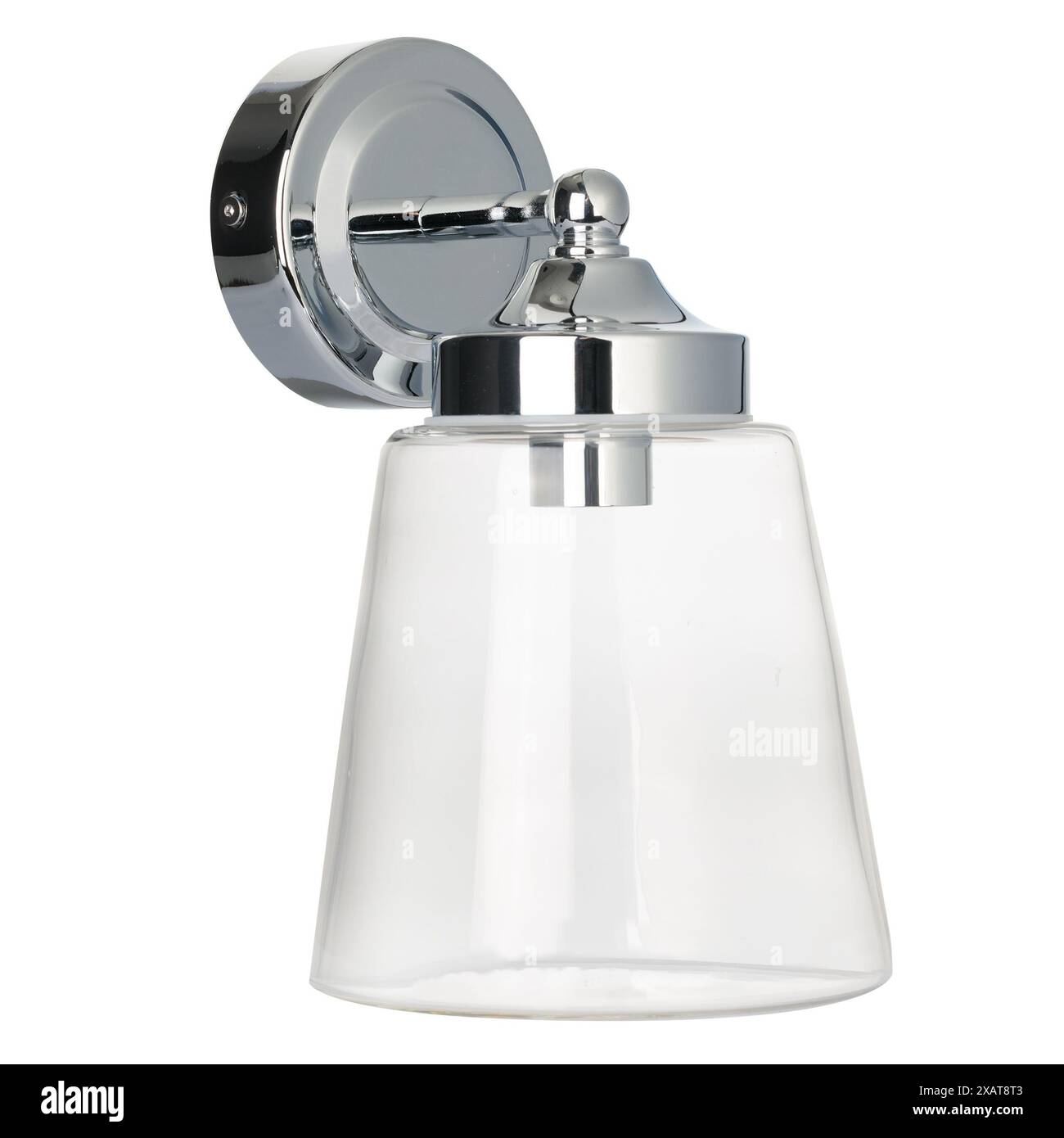Wall-Mounted Chrome Lamp Stock Photo - Alamy