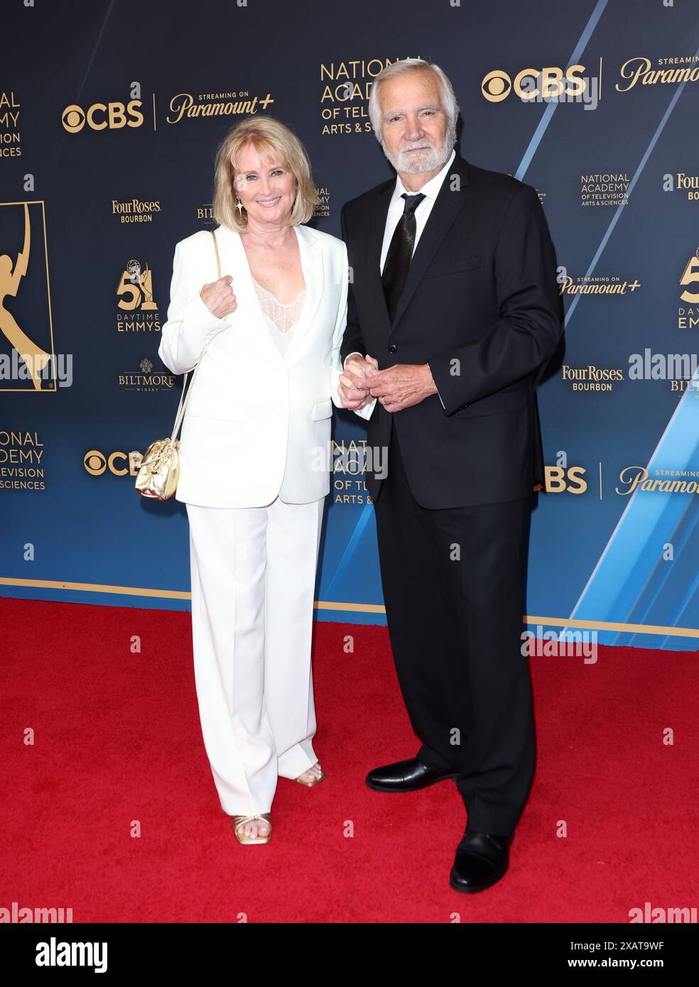 Los Angeles, USA. 07th June, 2024. John McCook and wife Laurette Spang ...