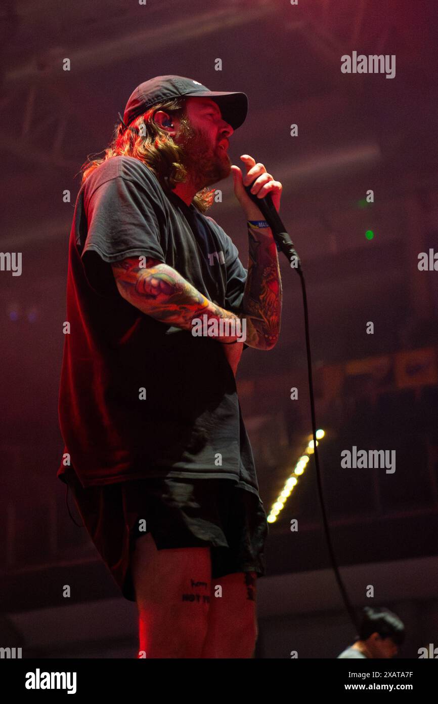 Der Sänger Brendan Murphy von der Melodic-Hardcore-Band Counterparts ...