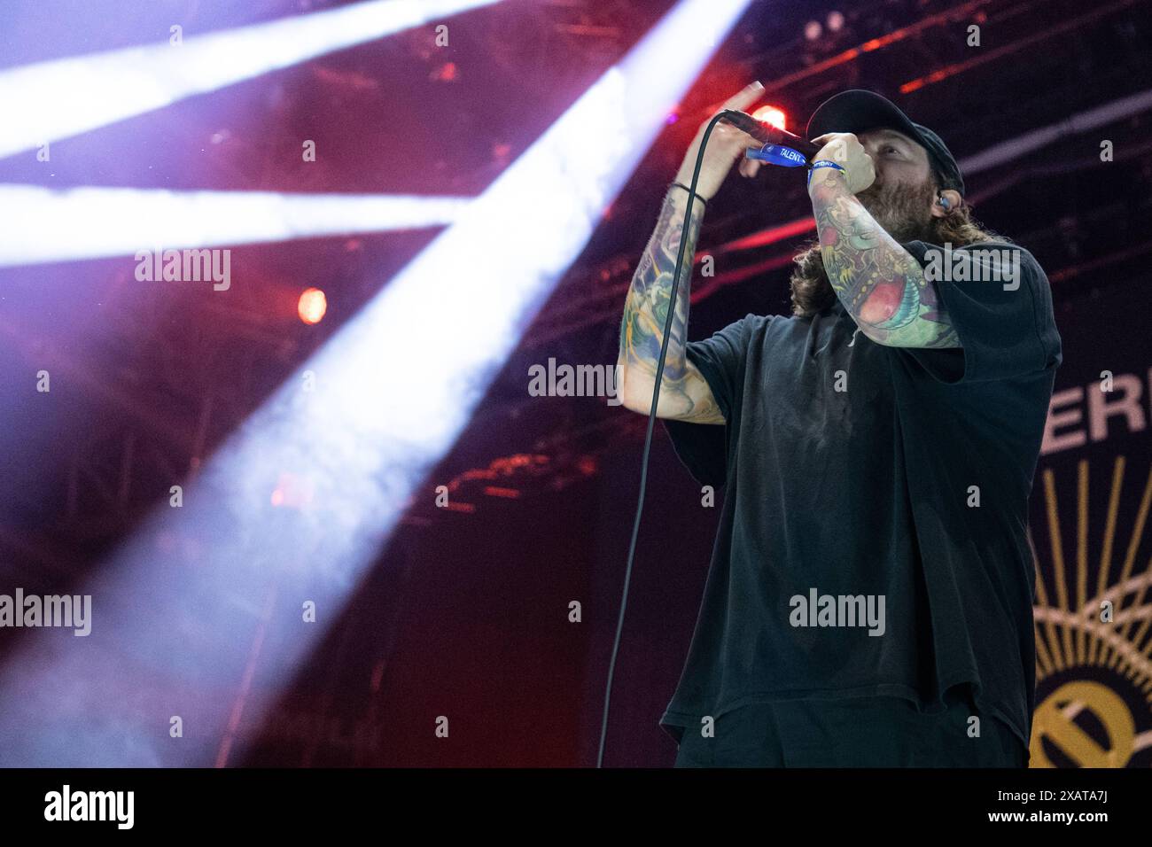 Der Sänger Brendan Murphy von der Melodic-Hardcore-Band Counterparts ...