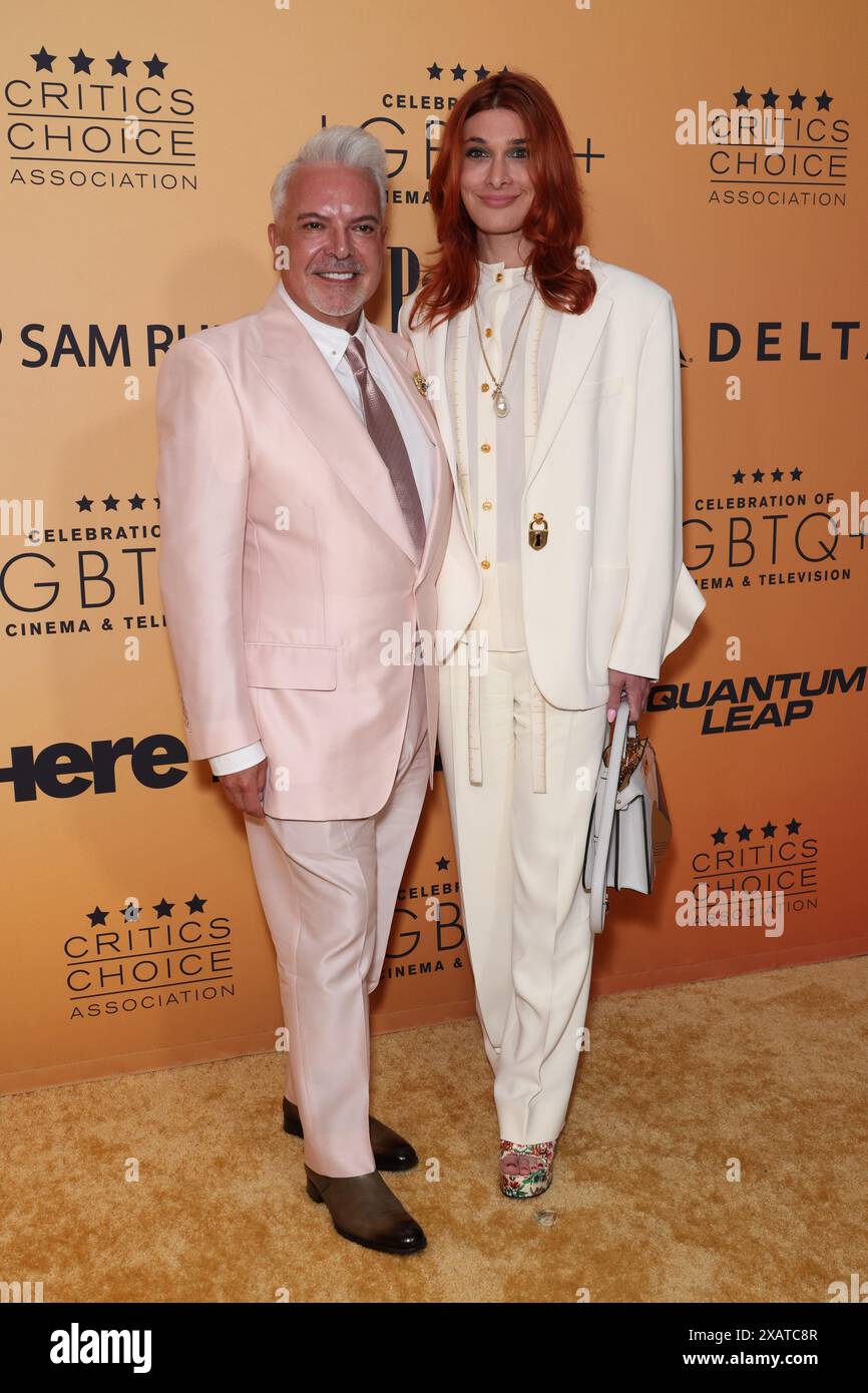 Henry R. Munoz and Kaia Ferari-Munoz attends the Critics Choice ...