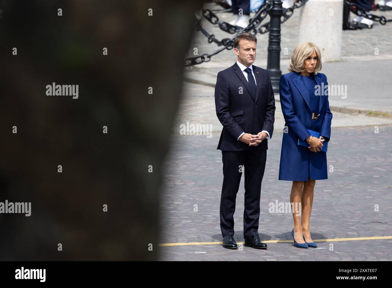 Paris, France. 08th June, 2024. French President Emmanuel Macron ...