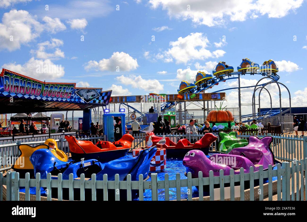 ENGLISH COASTAL PATH,,CLARENCE PIER AMUSEMENT PARK AND FUNFAIR ...
