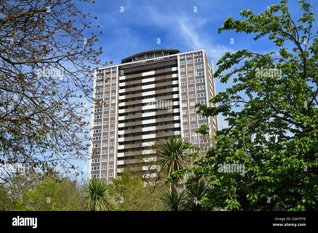 Michael Cliffe House tower block council flats in the Finsbury Estate ...