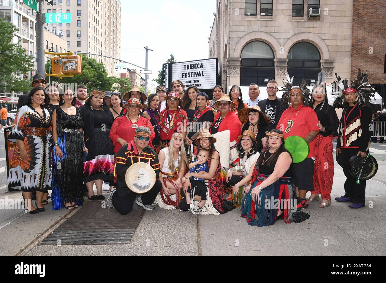 New York, USA. 08th June, 2024. Members of the Tulalip Native American ...