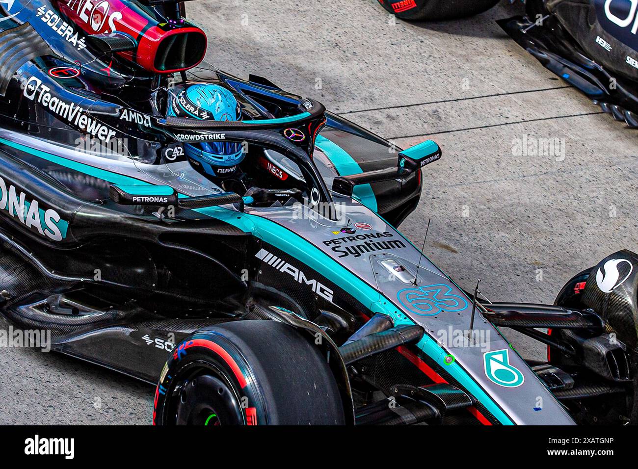 Pole sitte George Russell (GBR) - Mercedes-AMG PETRONAS F1 Team ...