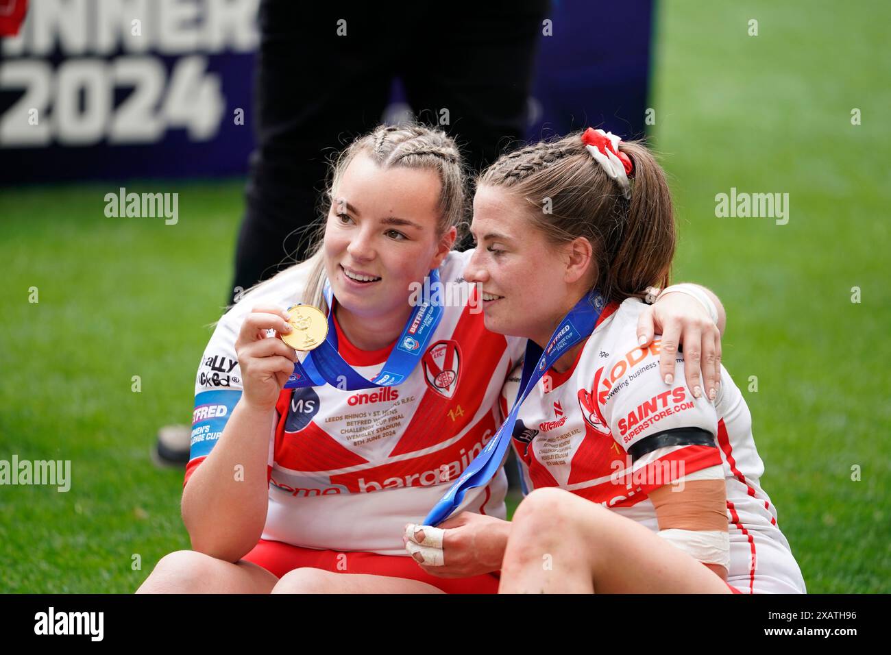 Wembley, London, UK. 8th June, 2024. Betfred Women’s Challenge Cup ...
