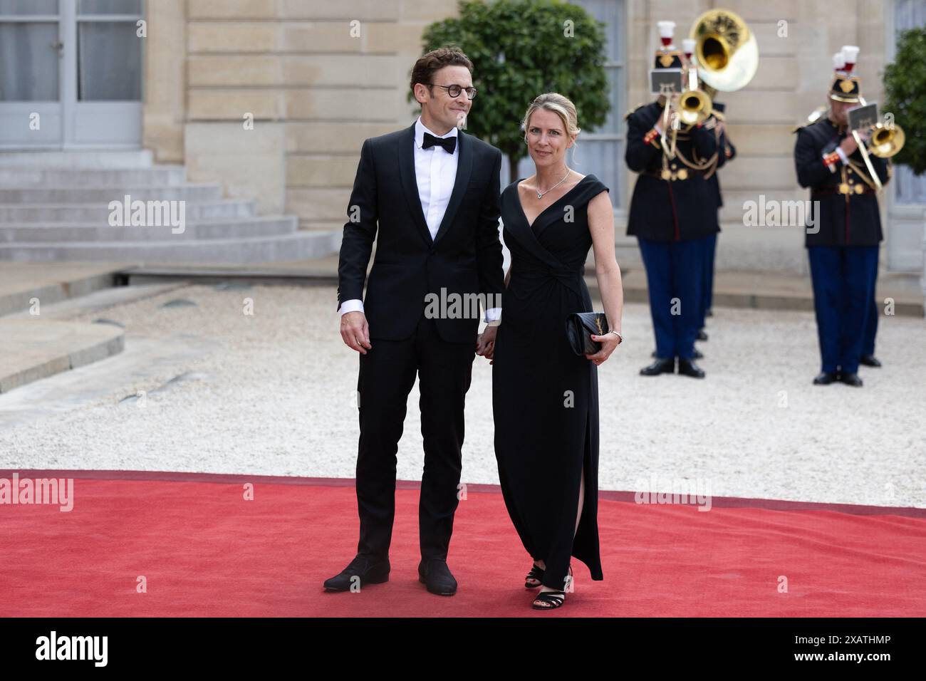 Paris, France. 08th June, 2024. Laurent Macron and his wife Sabine ...