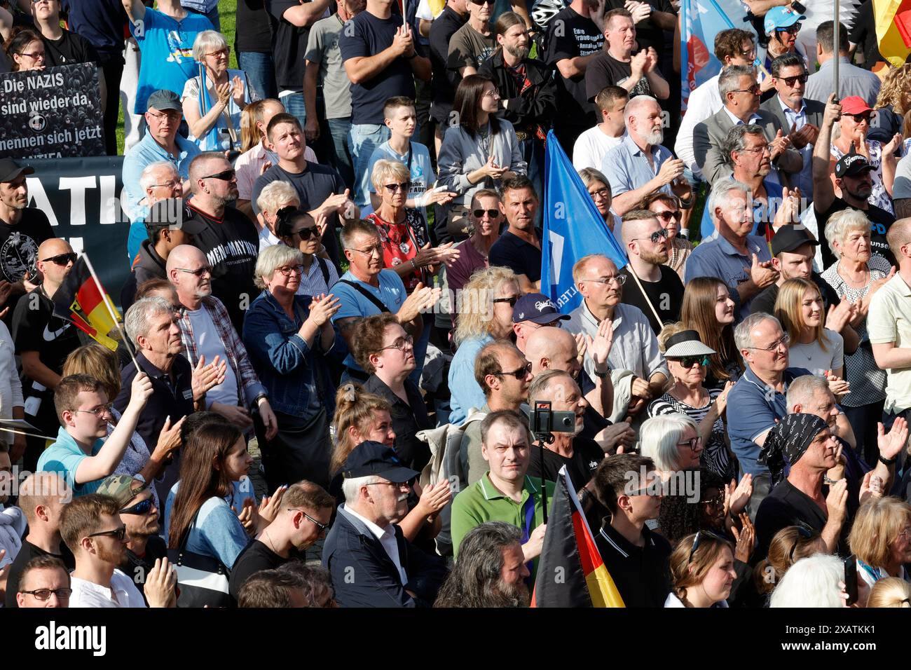 07.06.2024 Mannheim Paradeplatz Veranstaltung der AfD nach tödlicher ...