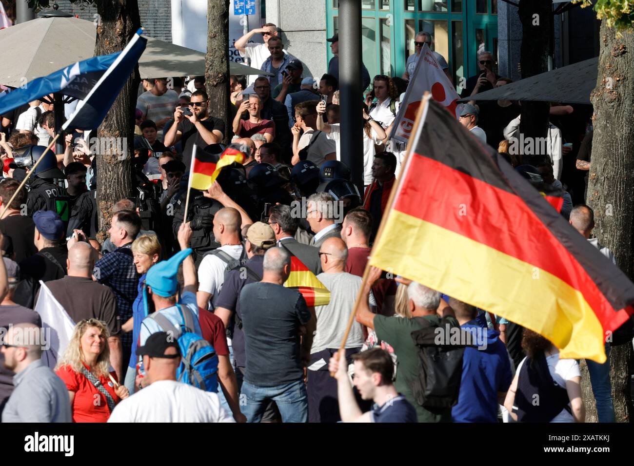 07.06.2024 Mannheim Paradeplatz Veranstaltung der AfD nach tödlicher ...