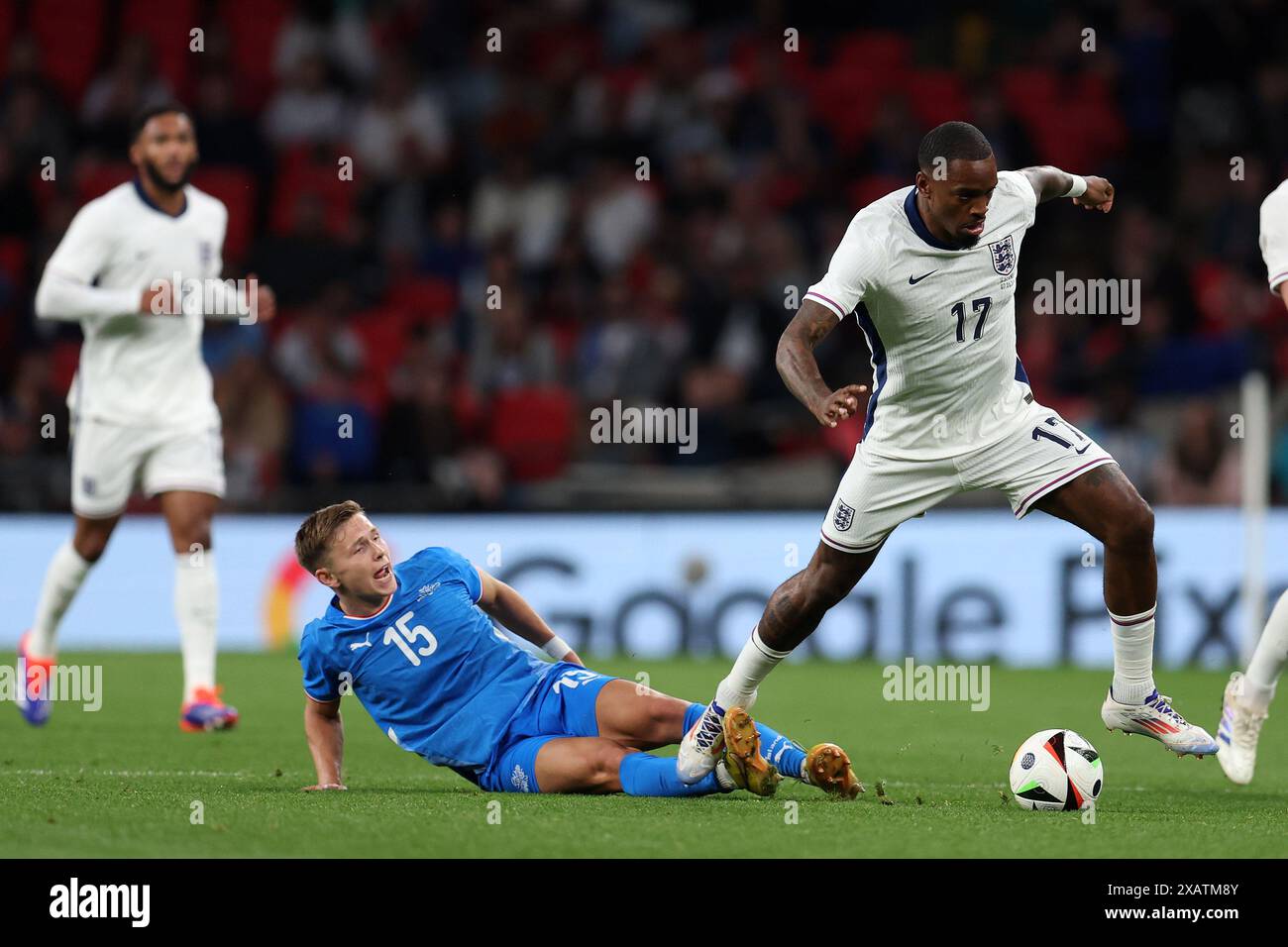 London, UK. 07th June, 2024. Ivan Toney of England (17) in action ...