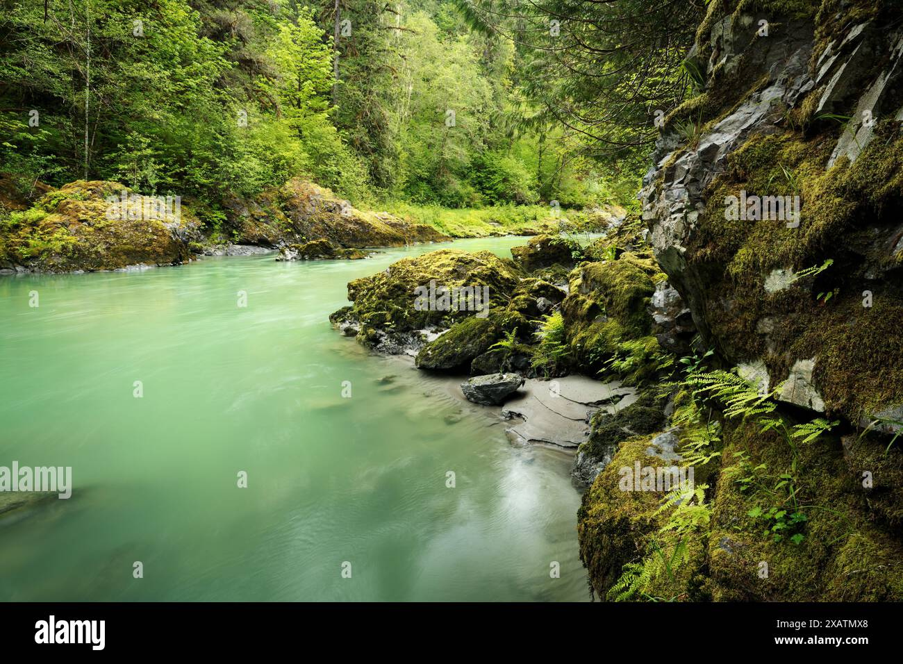 South Fork Stillaguamish River, Robe Canyon Historic Park, Cascade ...