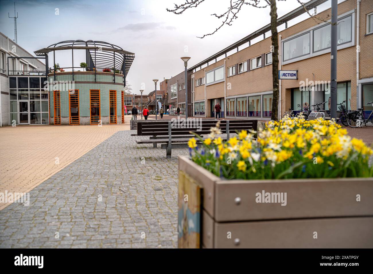 Ter Apel, the Netherlands - March 30, 2024: Ter Apel Shopping Center ...