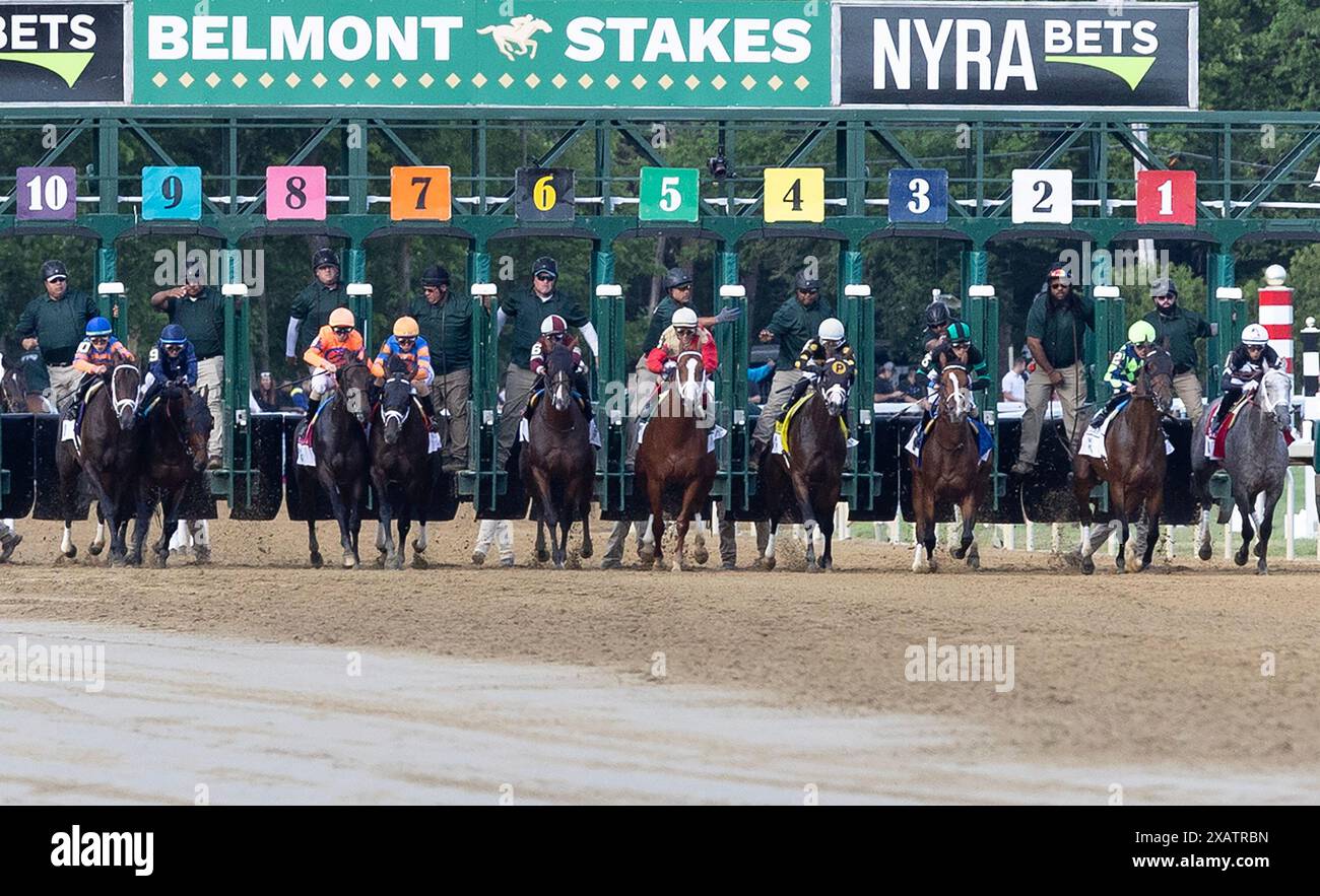 Saratoga Springs, United States. 08th June, 2024. The start of the ...